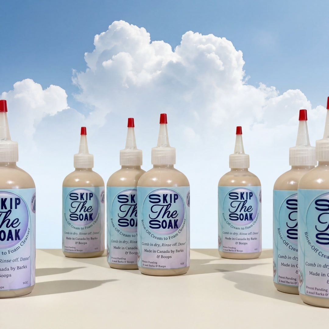 Skip The Soak - Dry Application, Rinse-off Cleanser – Barks & Boops
